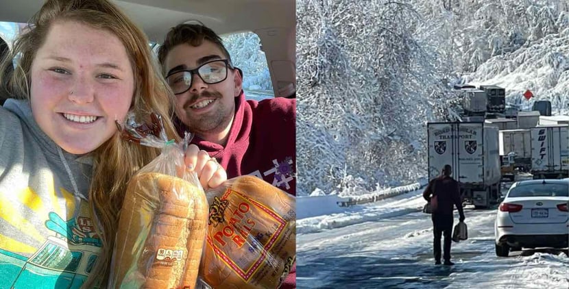 Bakery Truck Gives Away Their Supply to Hungry Drivers